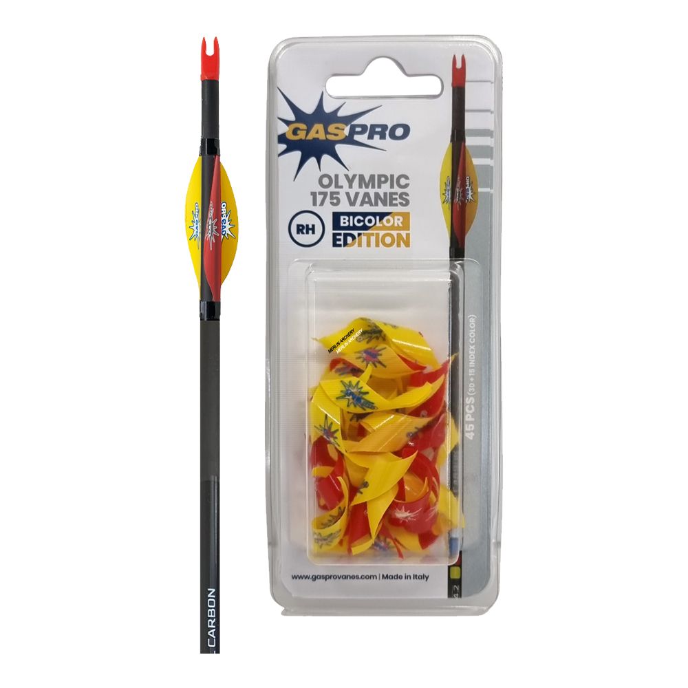 Gas Pro Spin Vanes - 1.75" Olympic Bicolour Edition | Merlin Archery