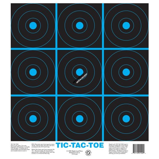 Maple Leaf Tic-Tac-Toe Target Faces | Merlin Archery