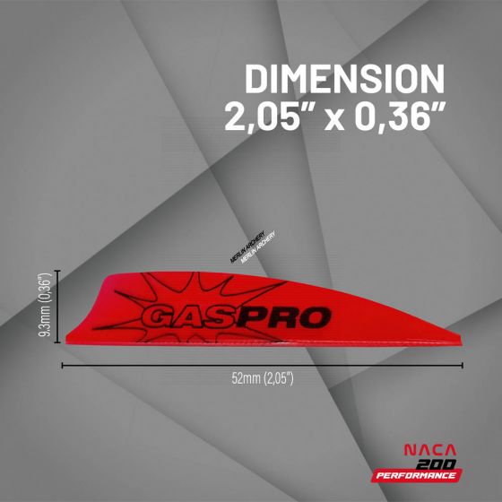 Gas Pro NACA-200 Performance Vanes | Merlin Archery
