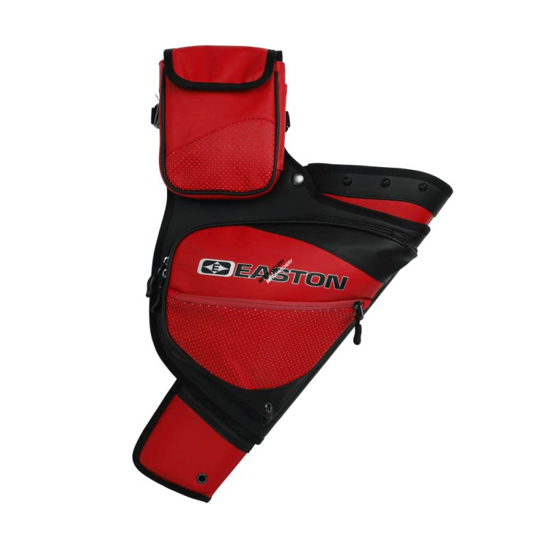 Easton Elite Target Quiver - Left Handed - Red | Merlin Archery